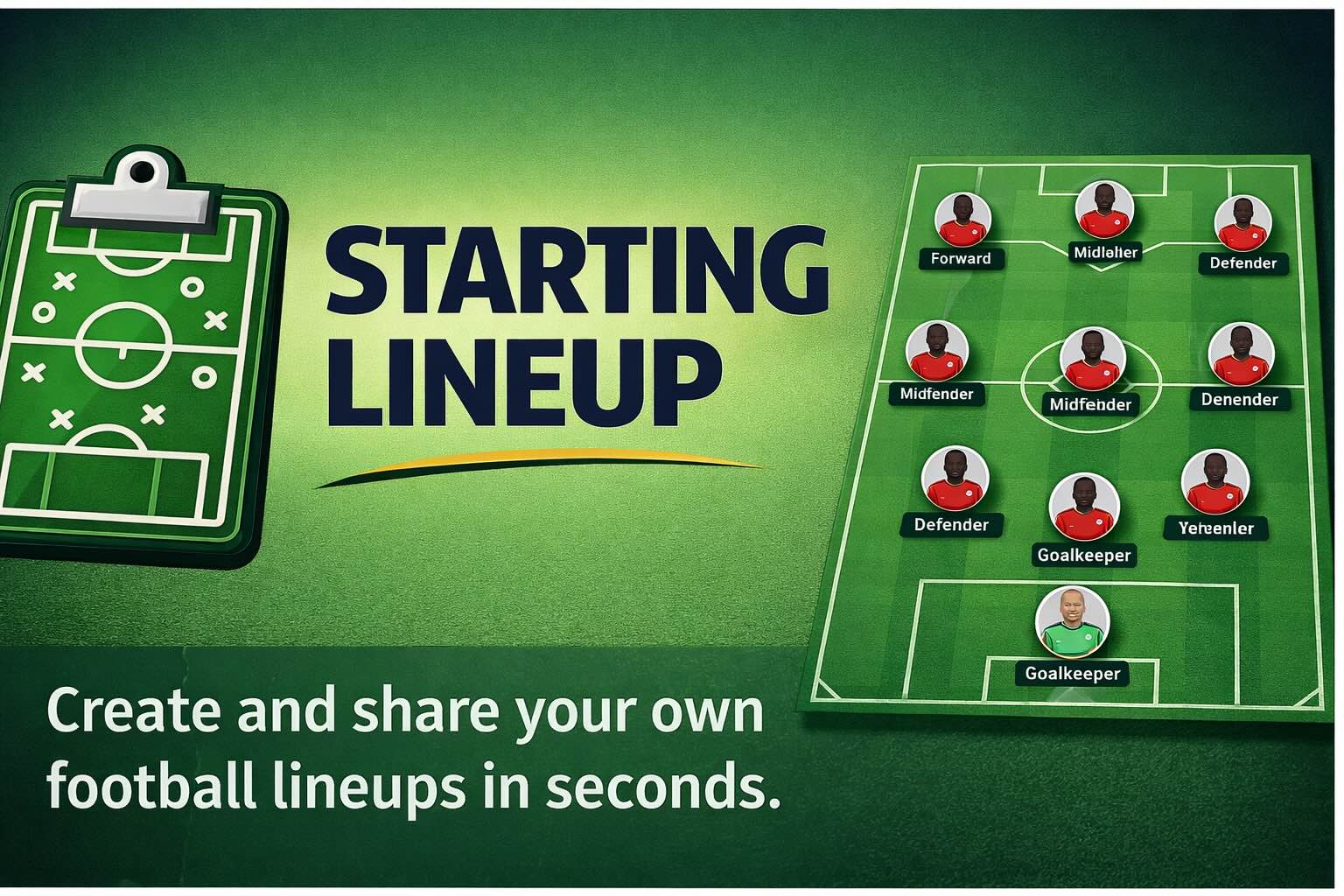 Starting Lineup — Football Lineup Builder for Coaches